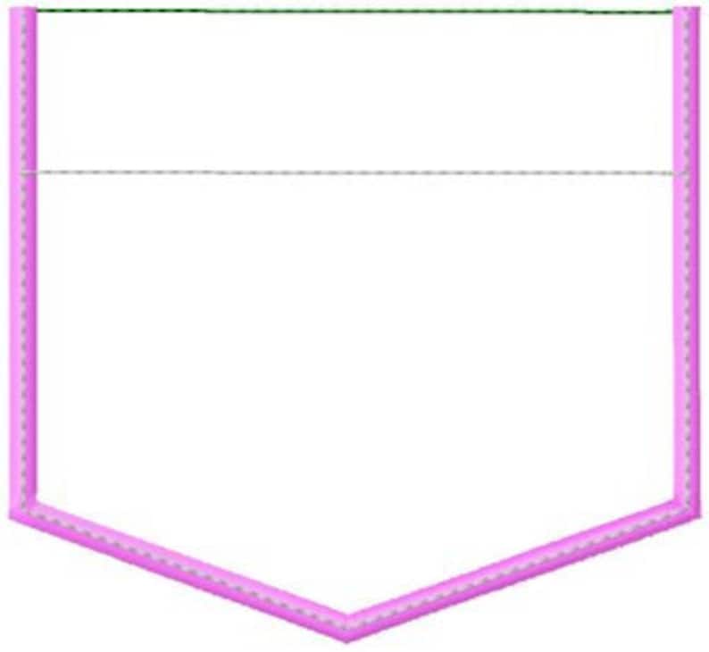 Machine Embroidery Design Applique Appli-pocket 2 Half Point (with ...