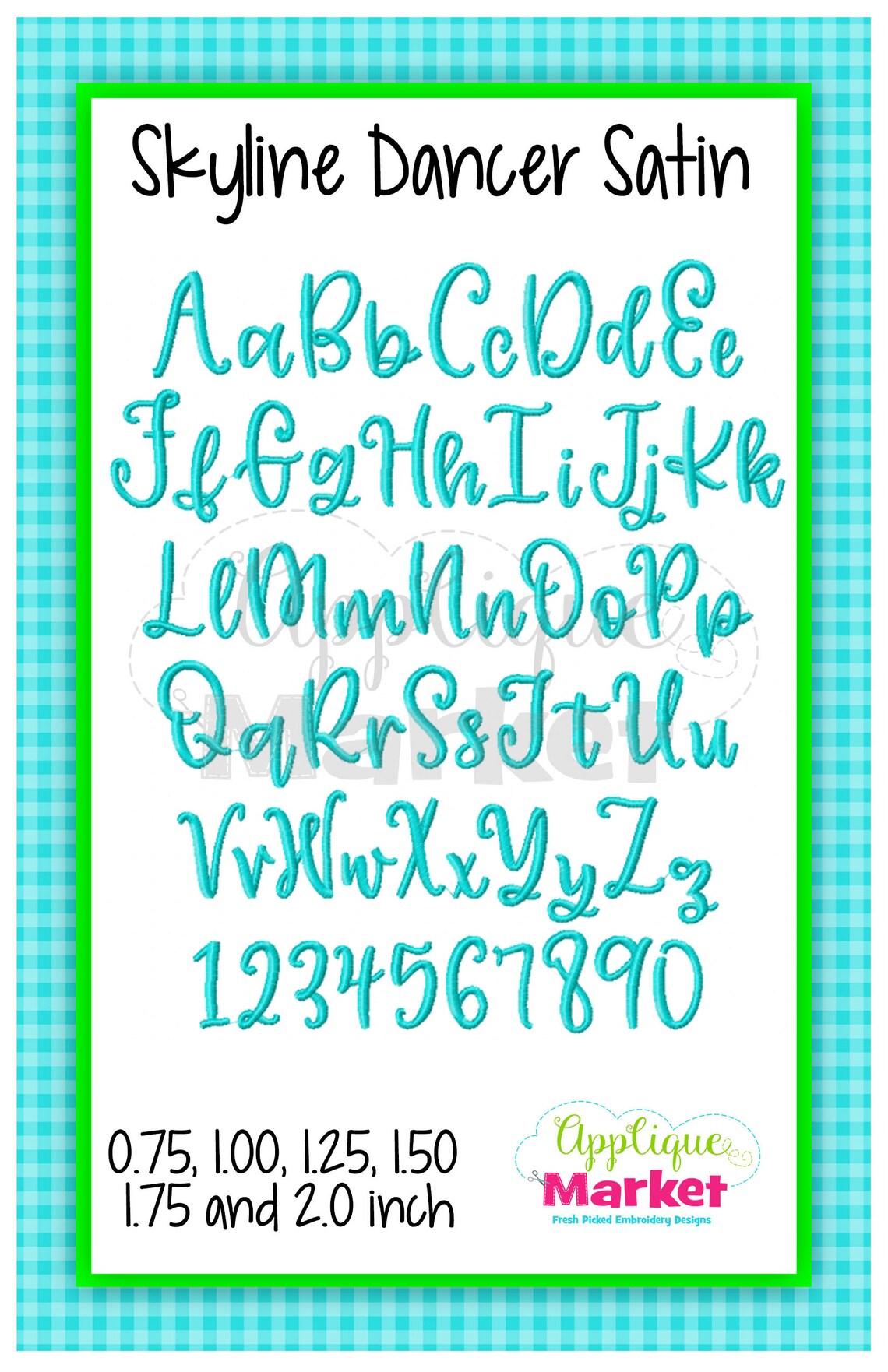Machine Embroidery Design Skyline Dancer Satin Font INSTANT DOWNLOAD - Etsy