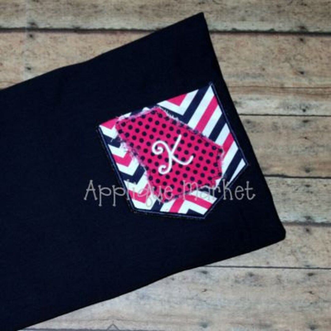 Machine Embroidery Design Applique Appli-pocket 1 Georgia INSTANT ...