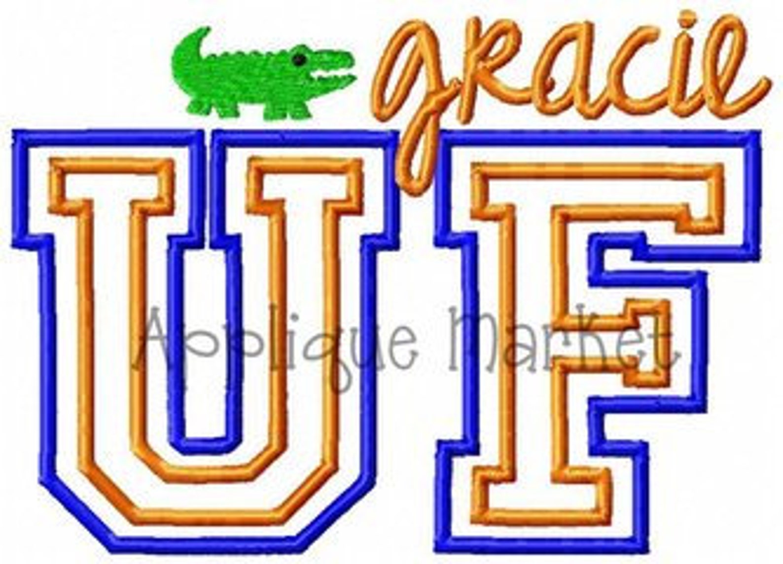 Machine Embroidery Design College Double Applique Alphabet - Etsy
