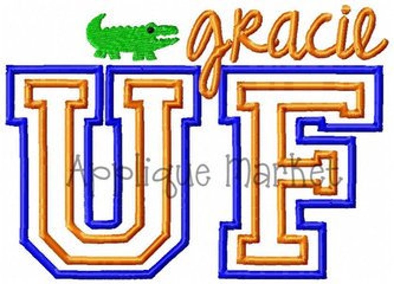 Machine Embroidery Design College Double Applique Alphabet - Etsy