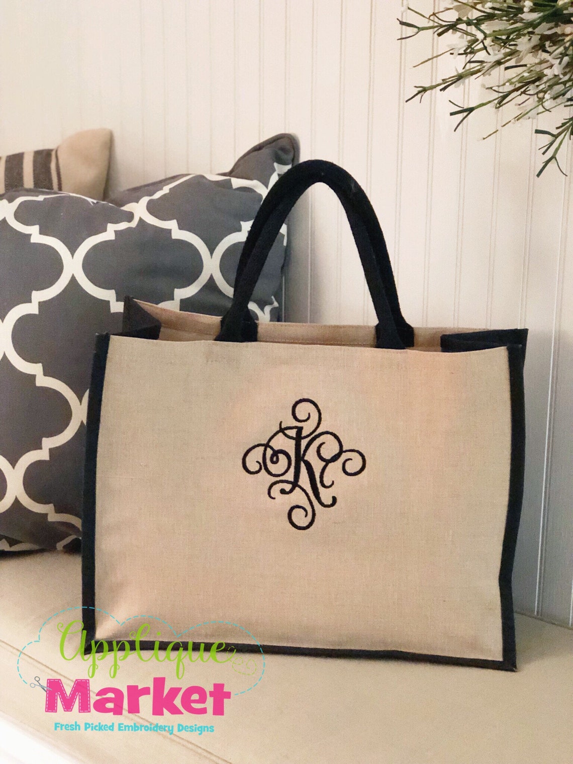 Machine Embroidery Design Fancy Flourish Monogram Alphabet Font INSTANT ...