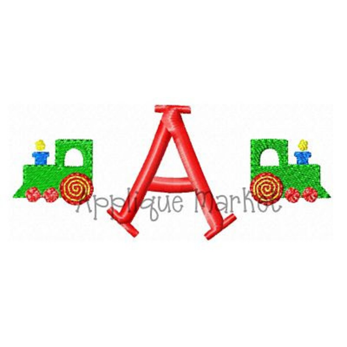 Machine Embroidery Design Train Mini Monogram INSTANT DOWNLOAD - Etsy