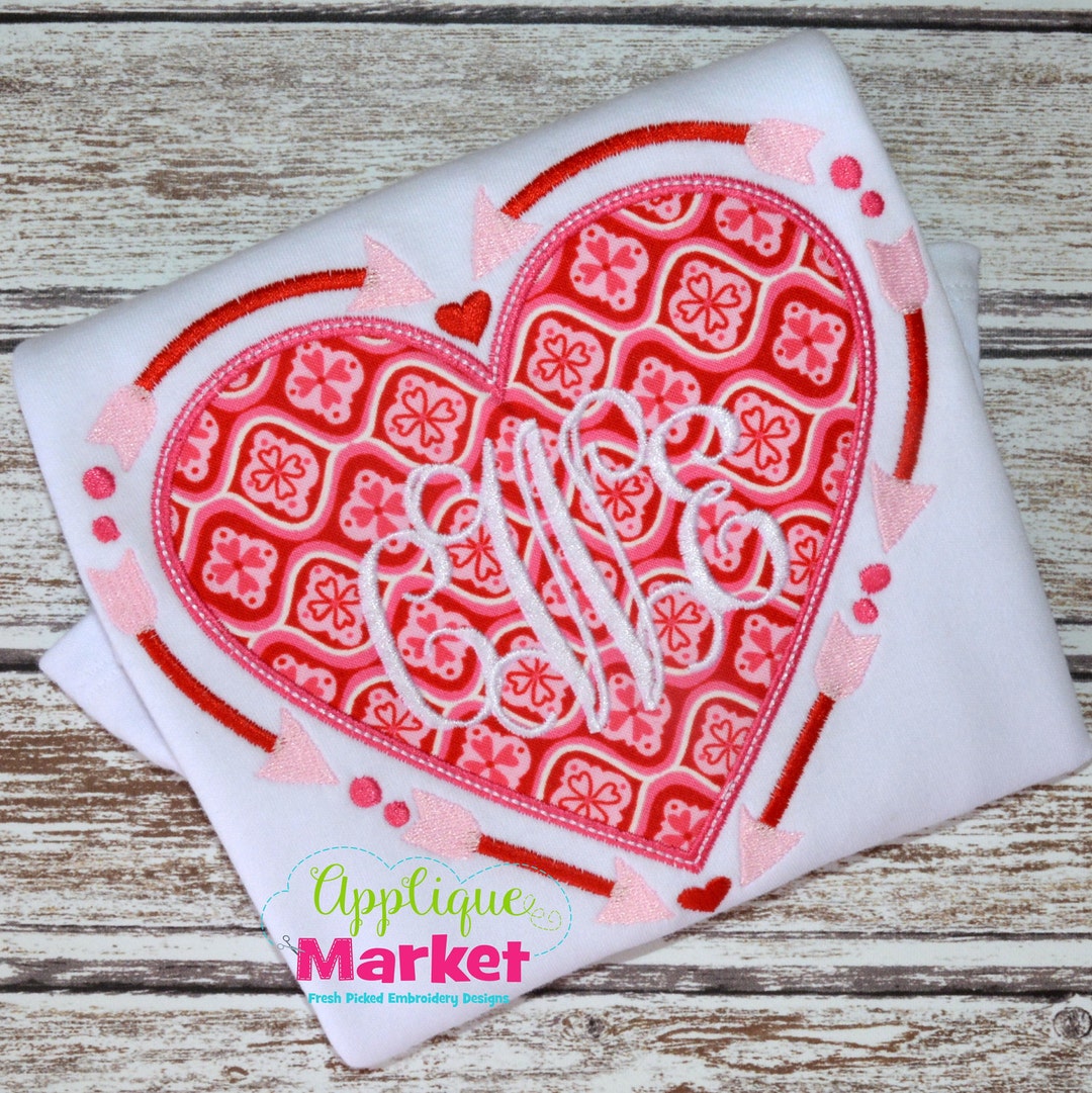 Machine Embroidery Design Embroidery Arrow Heart Frame INSTANT DOWNLOAD ...