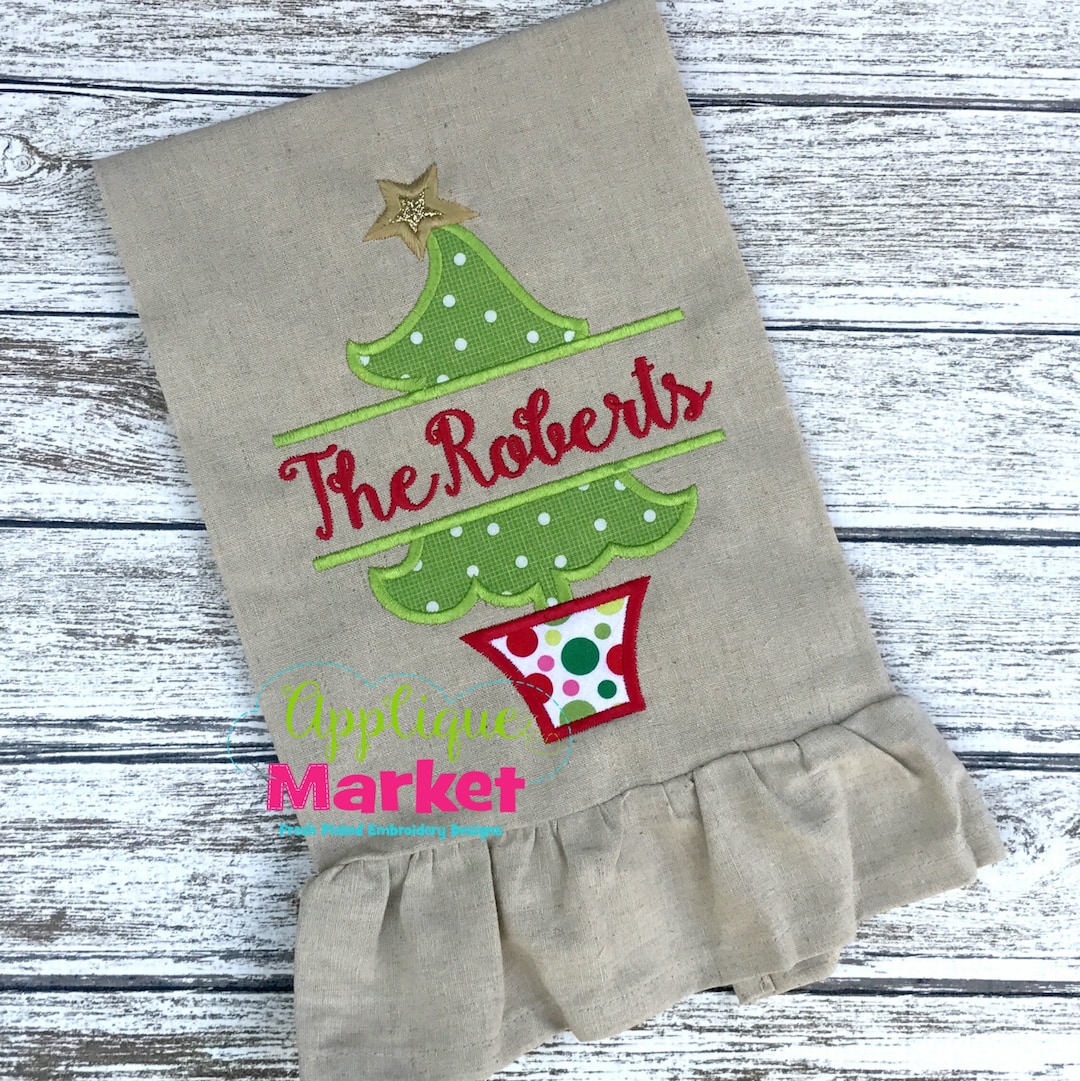 Machine Embroidery Design Embroidery Tree Split INSTANT DOWNLOAD - Etsy