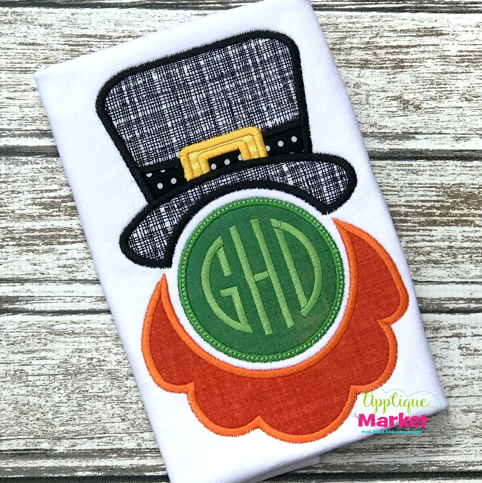 Machine Embroidery Design Applique Leprechaun Monogram INSTANT DOWNLOAD ...