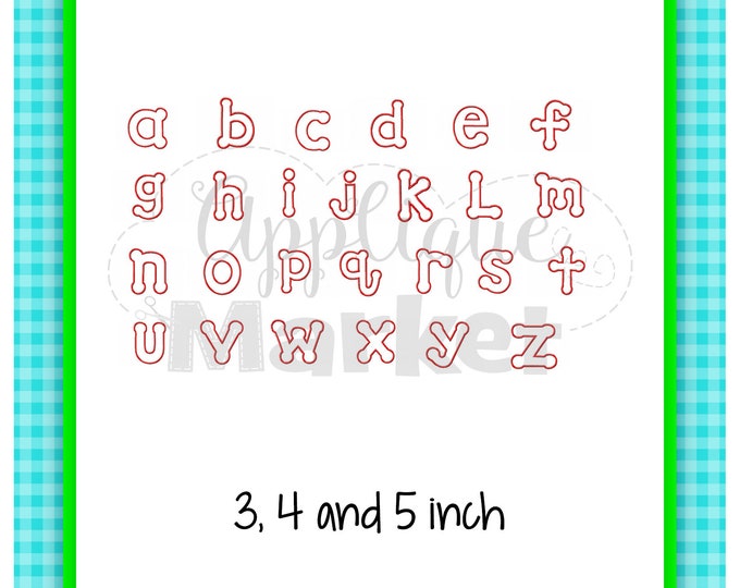 Machine Embroidery Design Fishtail Monogram Applique Font INSTANT ...