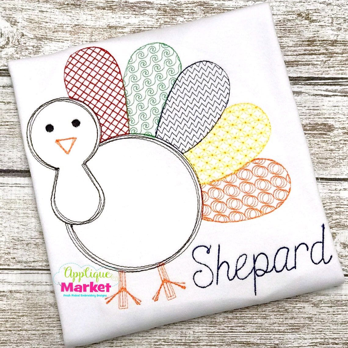 Machine Embroidery Design Turkey Vintage INSTANT DOWNLOAD - Etsy