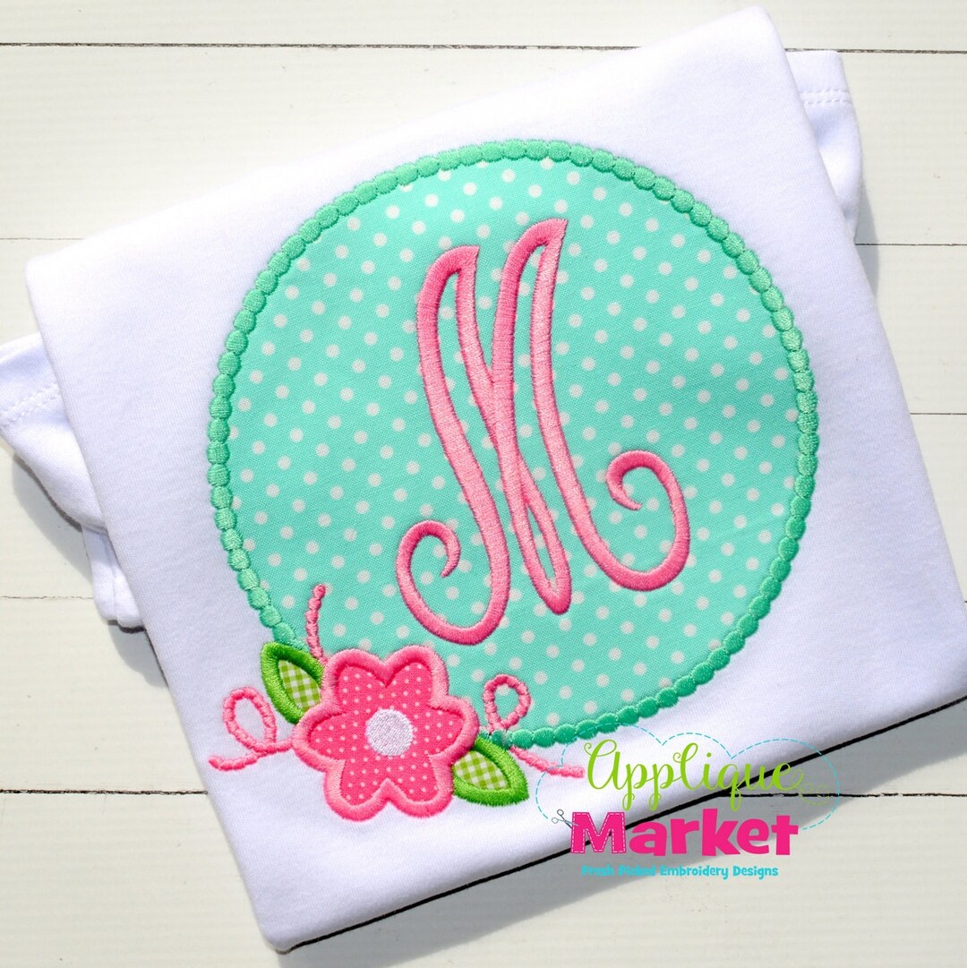Machine Embroidery Design Applique Flower Beaded Frame INSTANT DOWNLOAD ...