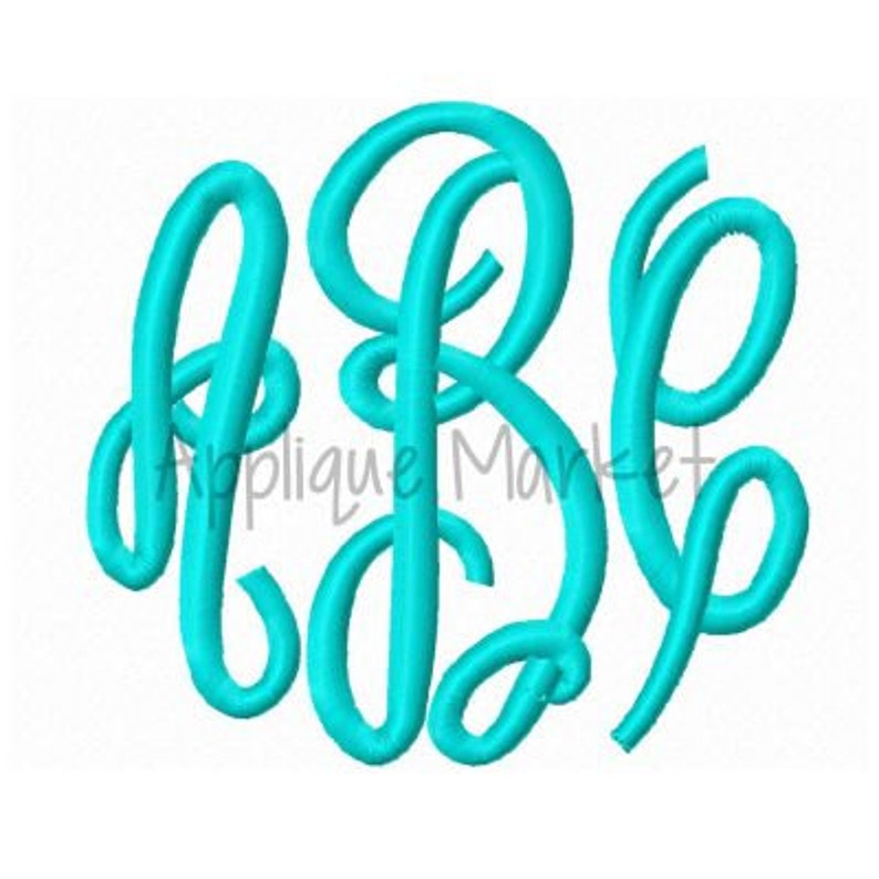 Machine Embroidery Design Embroidery Grand Monogram Small | Etsy