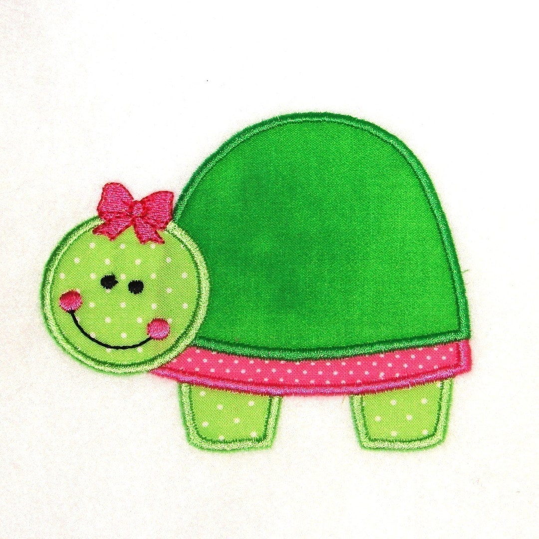 Machine Embroidery Applique Design Turtle INSTANT DOWNLOAD - Etsy