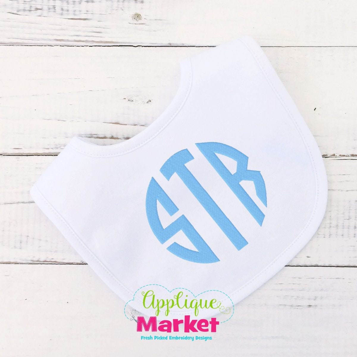 Machine Embroidery Design Embroidery Natural Circle Monogram Filled ...