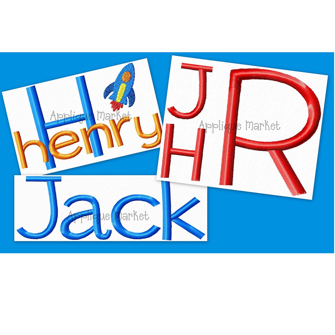 Machine Embroidery Design Henry Alphabet INSTANT DOWNLOAD - Etsy