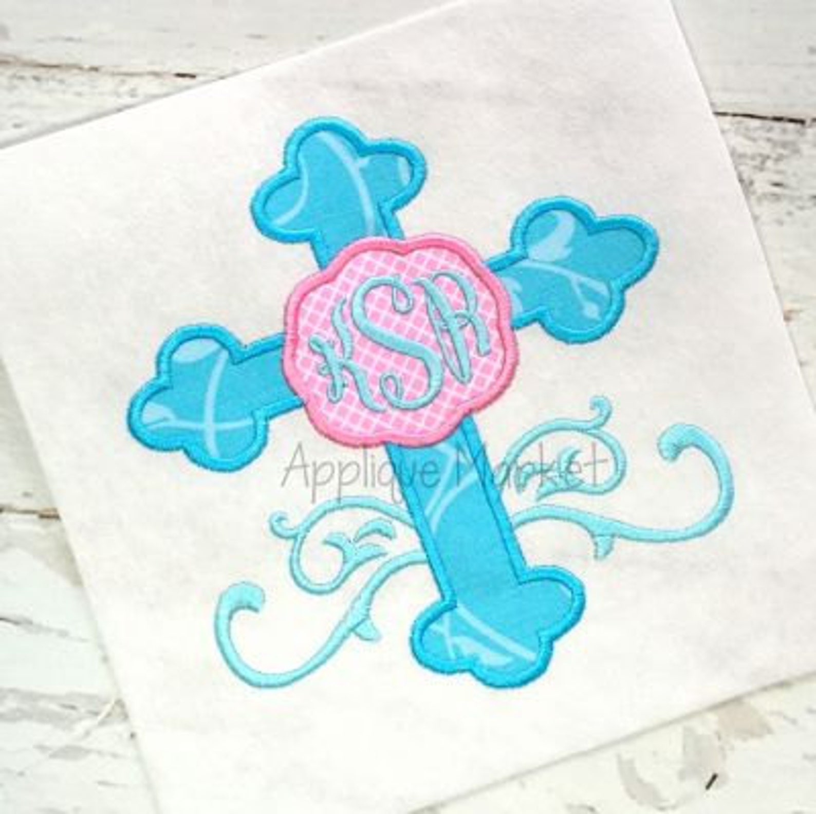 Machine Embroidery Design Applique Cross 7 INSTANT DOWNLOAD | Etsy