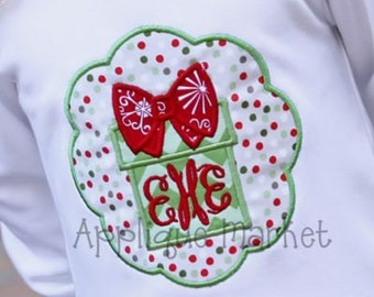 Machine Embroidery Design Applique Scallop Beaded Frame INSTANT ...