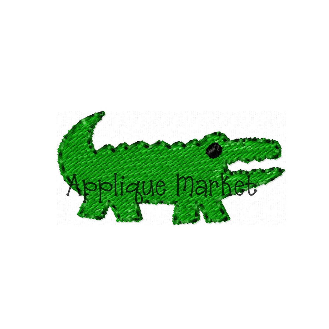 Machine Embroidery Design Gator Mini INSTANT DOWNLOAD - Etsy