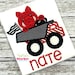 Machine Embroidery Design Embroidery Dump Truck Applique | Etsy