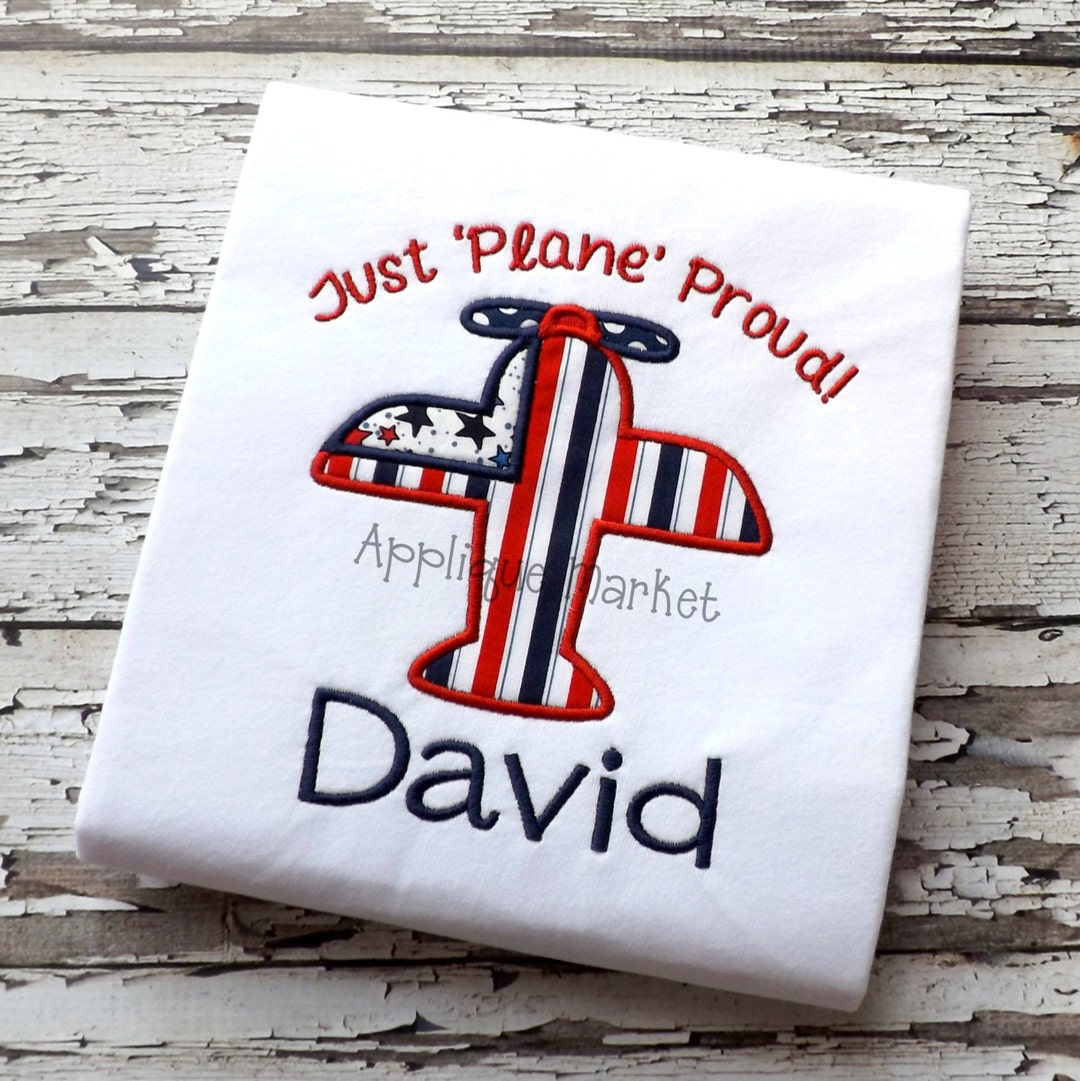 Machine Embroidery Design Applique Plane Flag INSTANT DOWNLOAD - Etsy