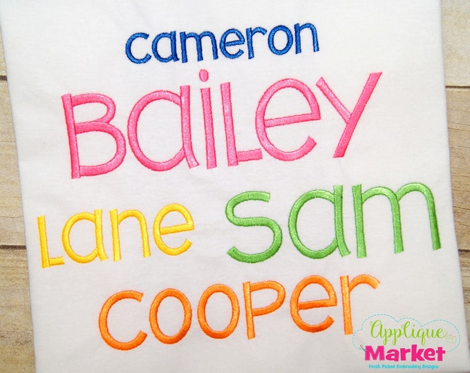 Machine Embroidery Design Serif Block Jumbo Alphabet Font INSTANT ...