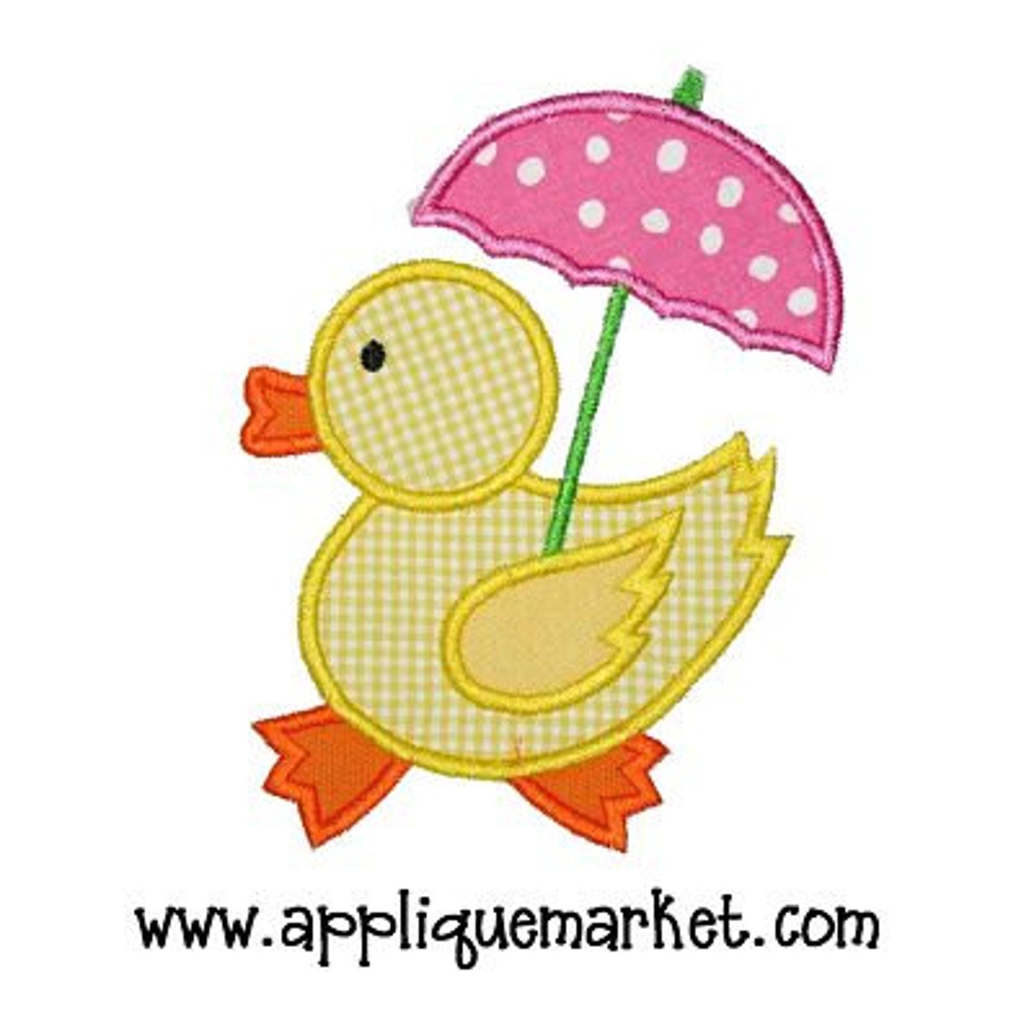 Machine Embroidery Design Applique Duck Umbrella INSTANT - Etsy