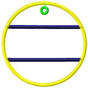 Machine Embroidery Design Applique in the Hoop Split Circle Tag INSTANT ...