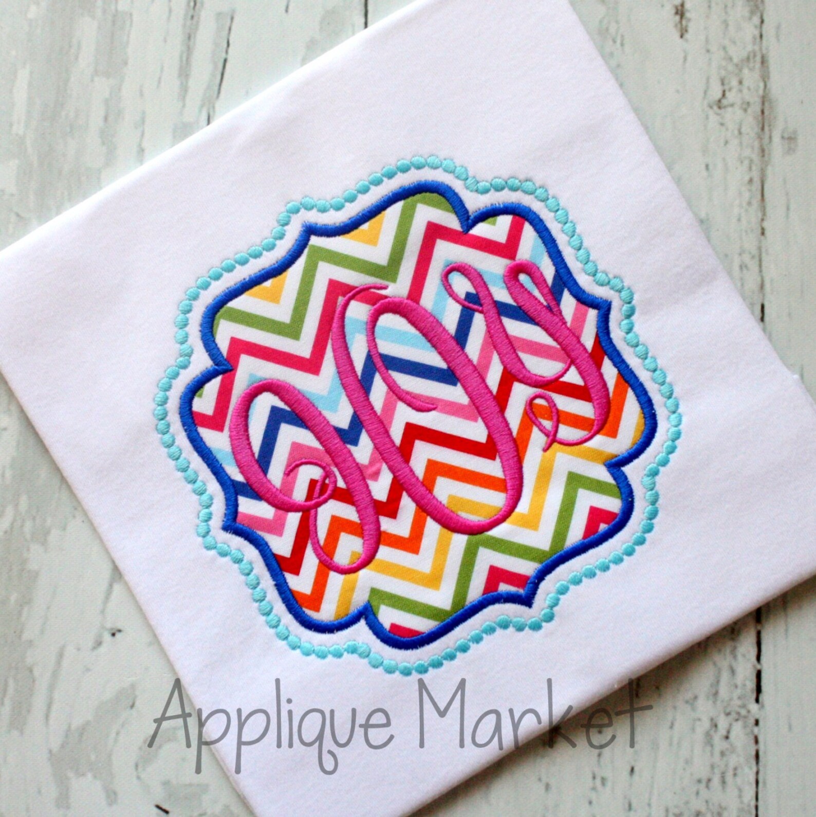 Machine Embroidery Design Applique Morgan Frame Beaded INSTANT DOWNLOAD ...