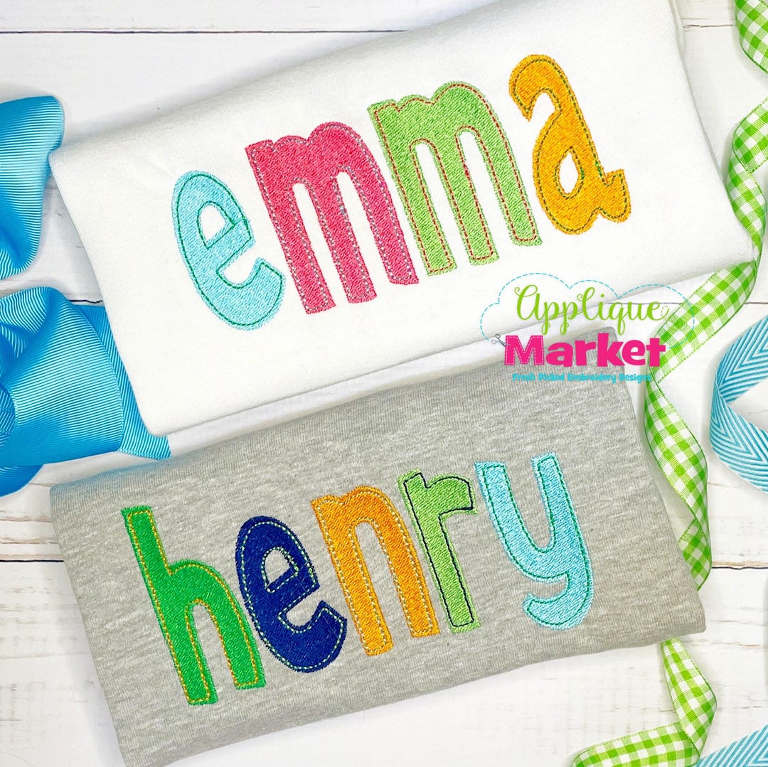 Machine Embroidery Design Henry Filled Embroidery Alphabet Font With ...