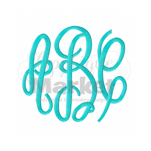 Heirloom Monogram Embroidery Font Set Instant Download | Etsy