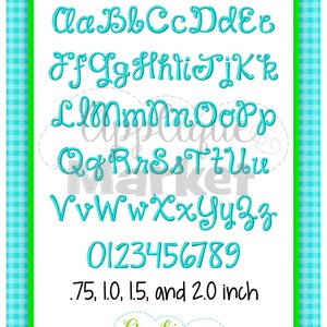 Machine Embroidery Design Happy Day Alphabet Font INSTANT DOWNLOAD - Etsy