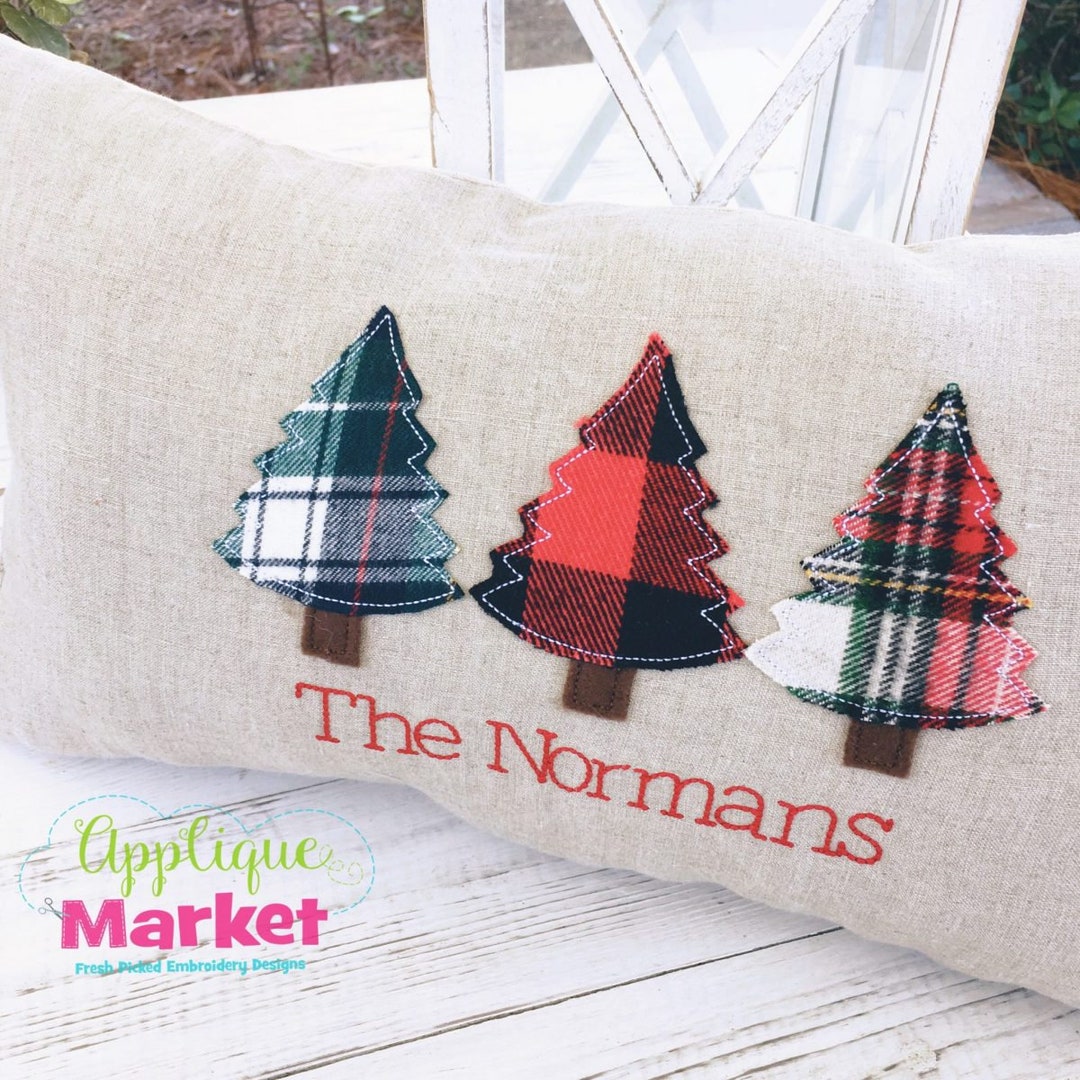 Machine Embroidery Design Applique Vintage Trees INSTANT DOWNLOAD - Etsy