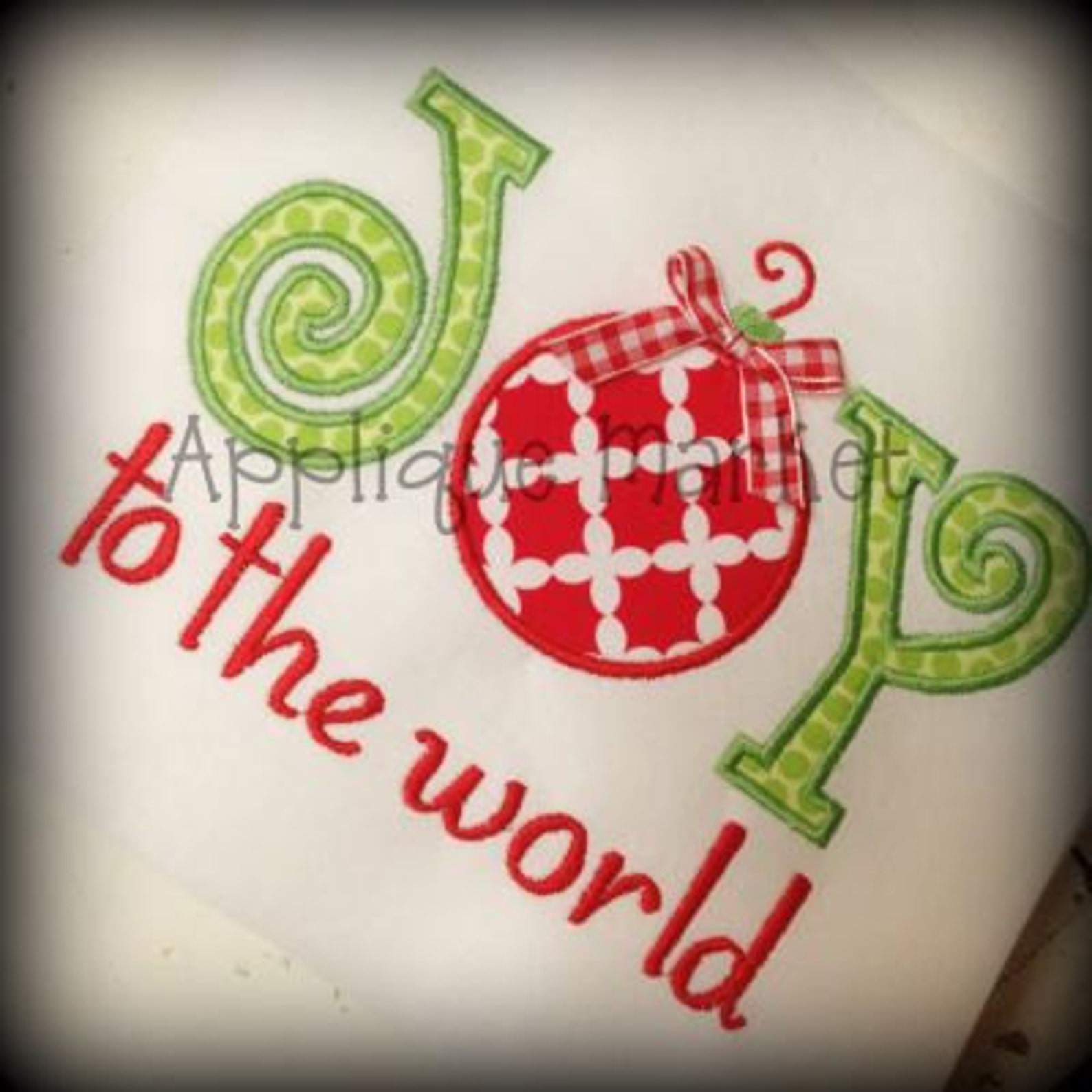 Machine Embroidery Design Applique Joy to the World INSTANT - Etsy