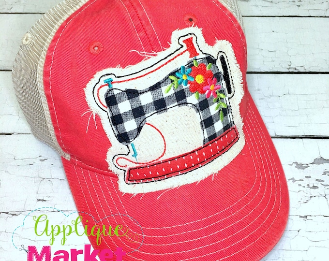 Machine Embroidery Applique Design Sewing Machine Hat Patch - Etsy