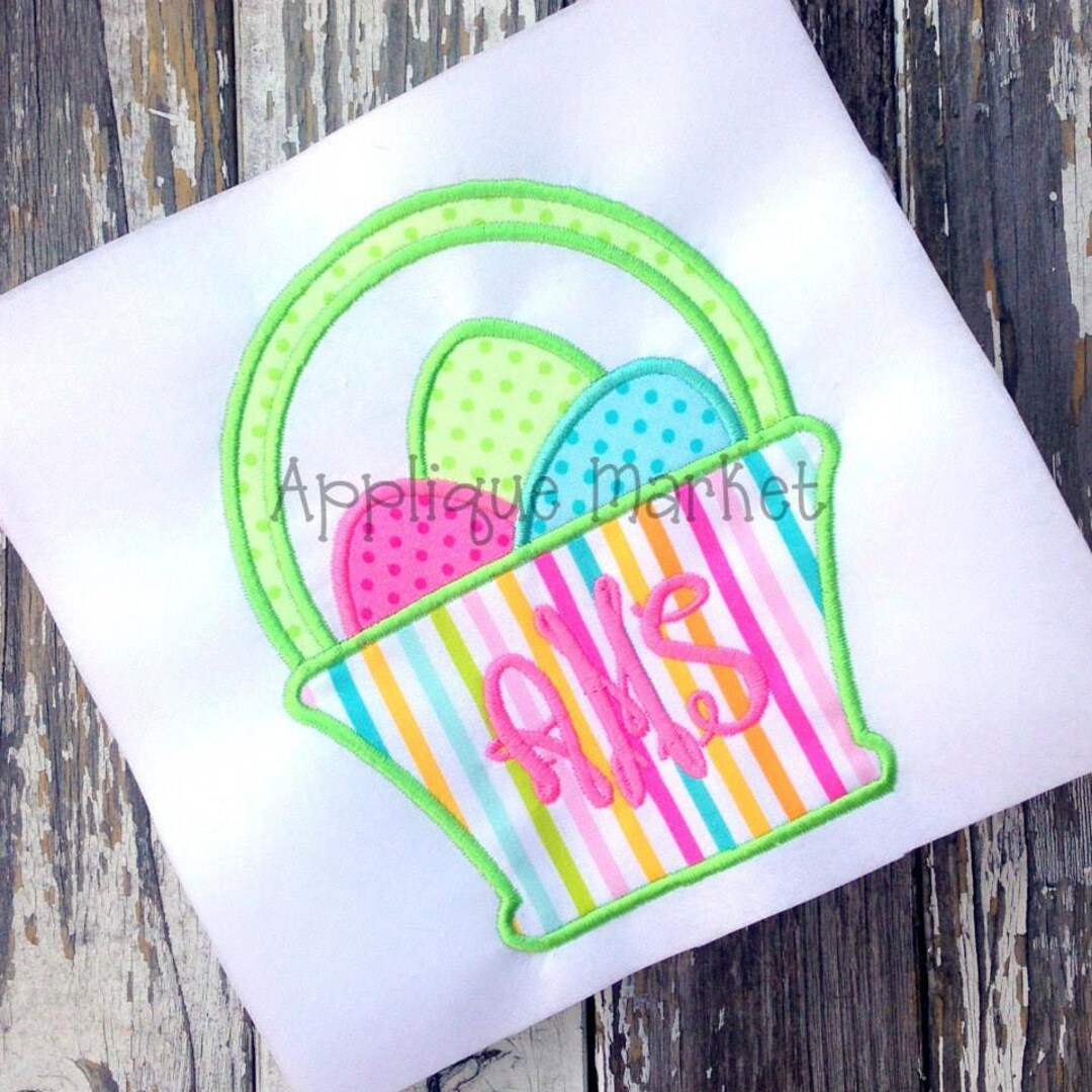 Machine Embroidery Design Applique Basket 7 INSTANT DOWNLOAD - Etsy