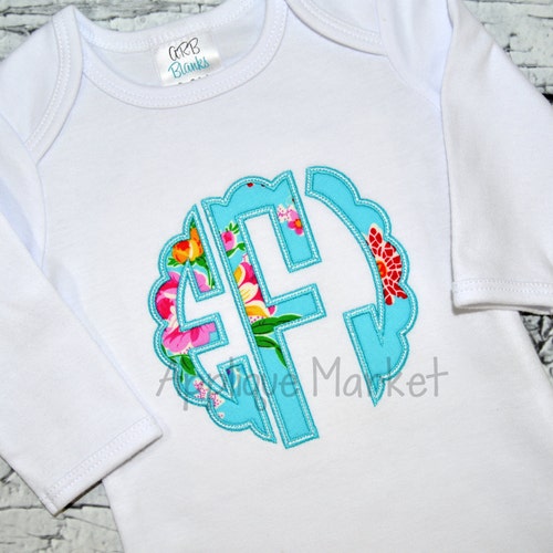 Split Font Machine Embroidery Applique Designs Monogram Set - Etsy