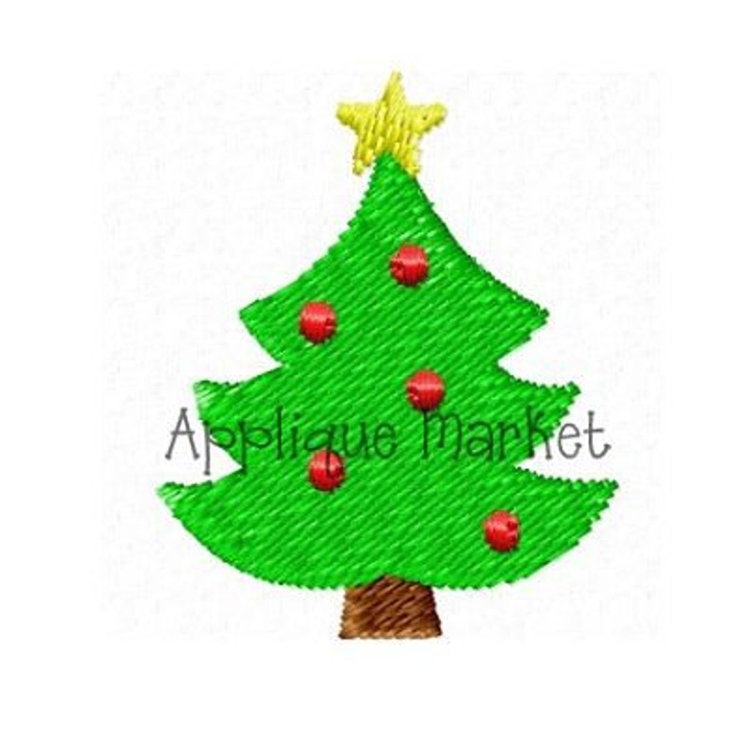 Machine Embroidery Design Mini Christmas Tree INSTANT DOWNLOAD - Etsy