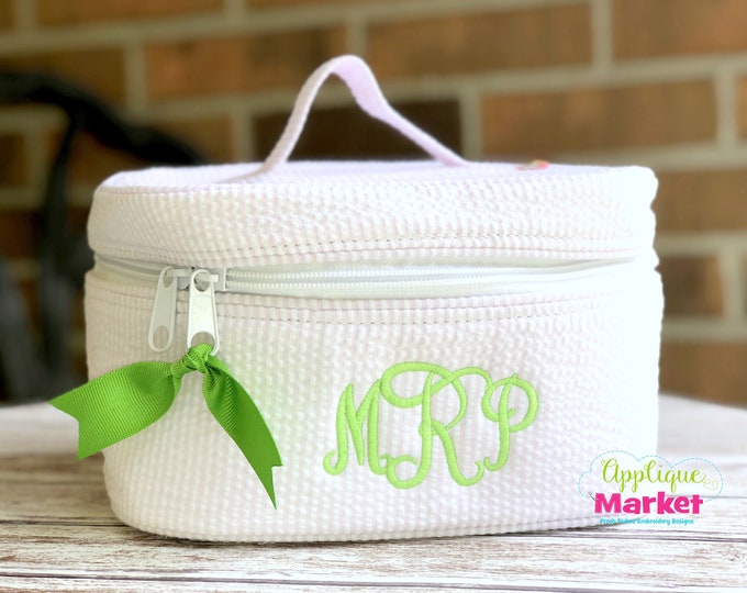 Machine Embroidery Design Fishtail Monogram Applique Font INSTANT ...