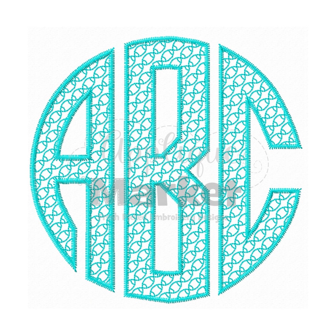 Machine Embroidery Design Embroidery Round Monogram Patterns-football ...