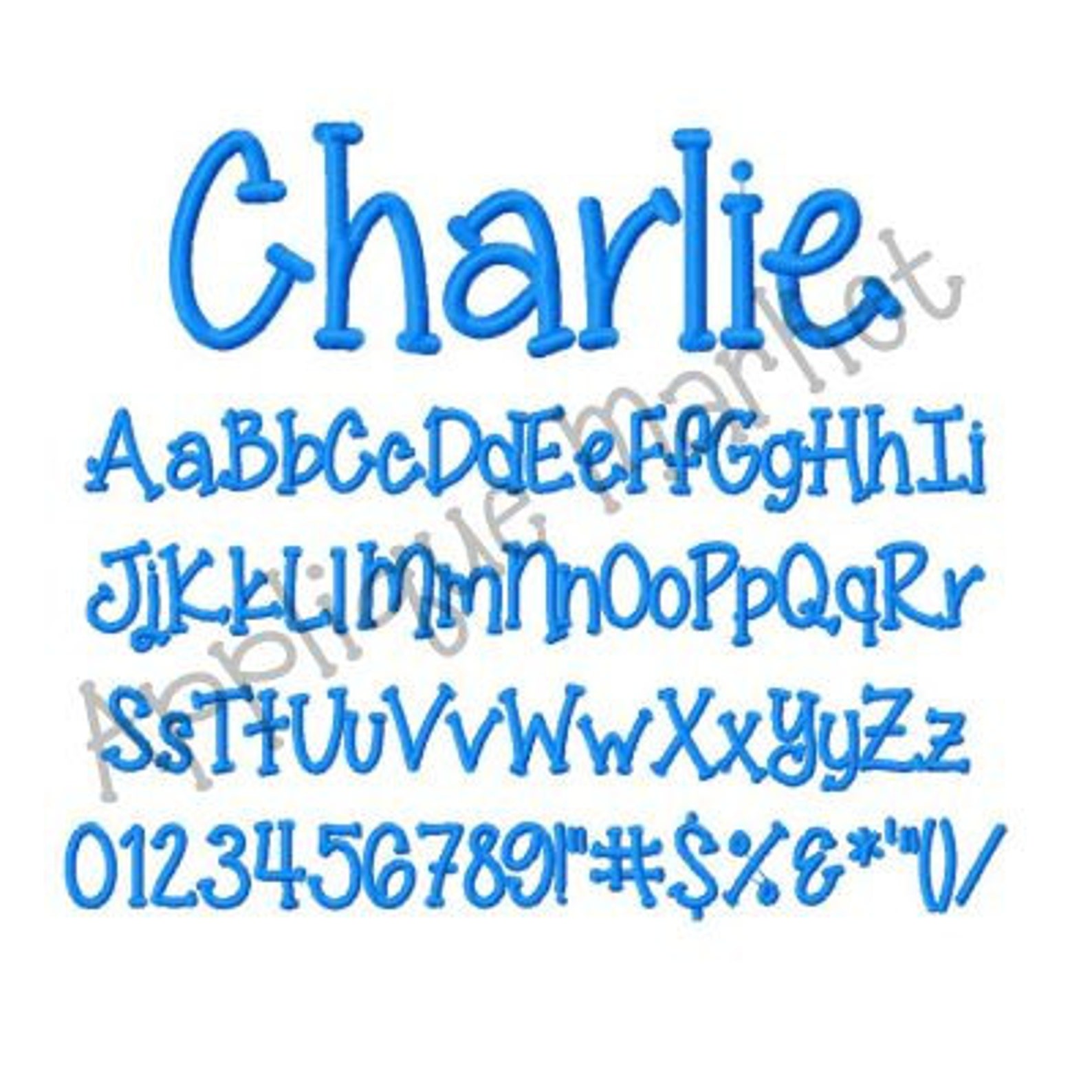 Machine Embroidery Design Alphabet Font Charlie Monogram - Etsy