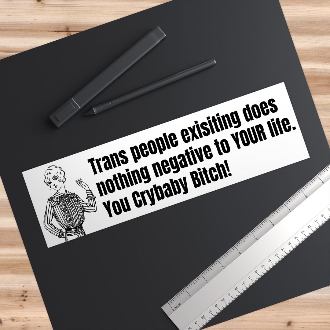 Trans People Existing Bumper Sticker - Trans Lives Matter, Trans Rights ...