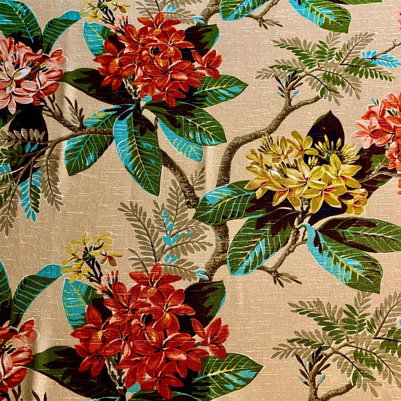 Barkcloth Fabric - Etsy
