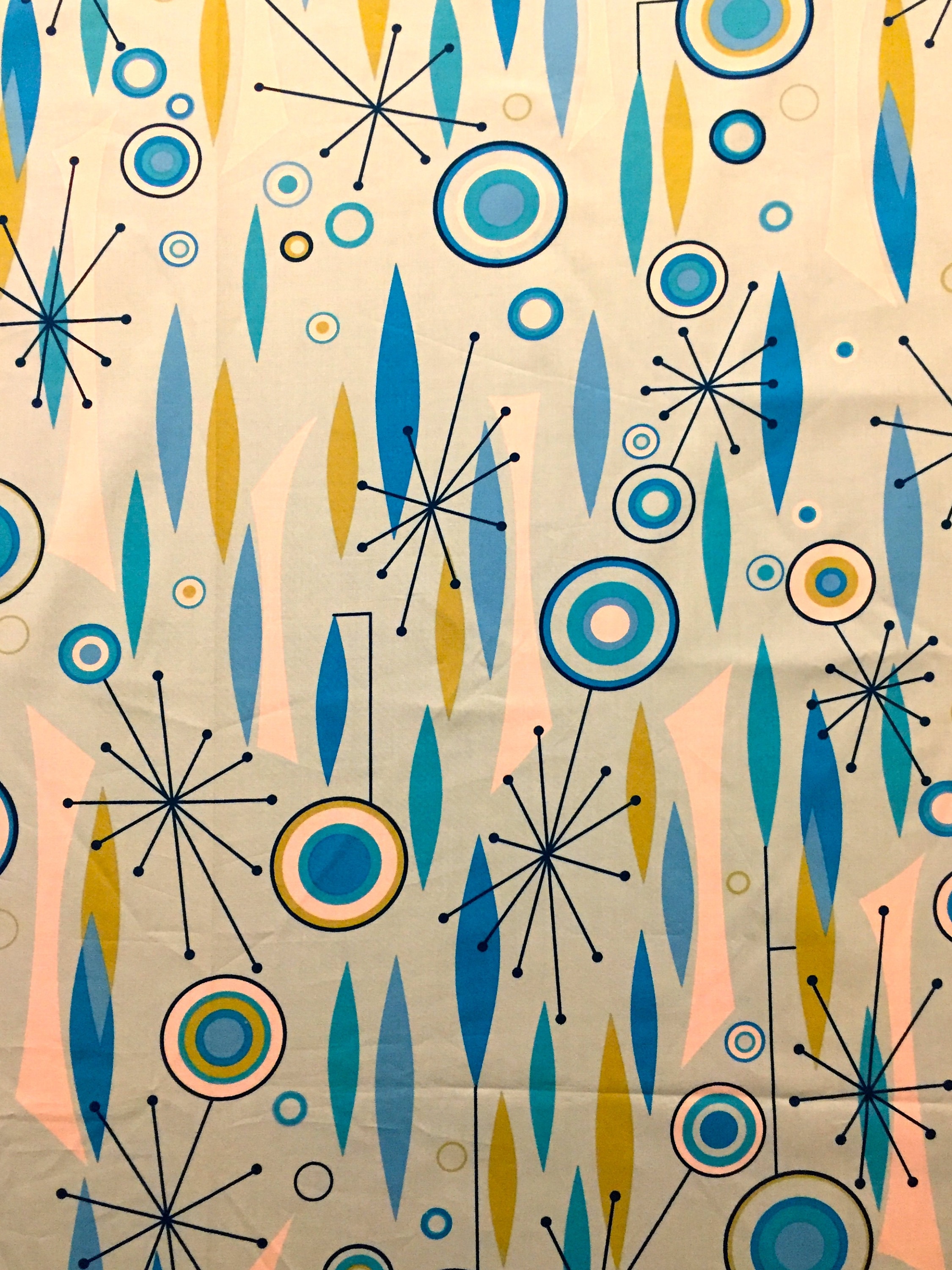 Fab 50s Atomic MCM Fabric/ George Jetson Chic Cotton Yardage for Home ...