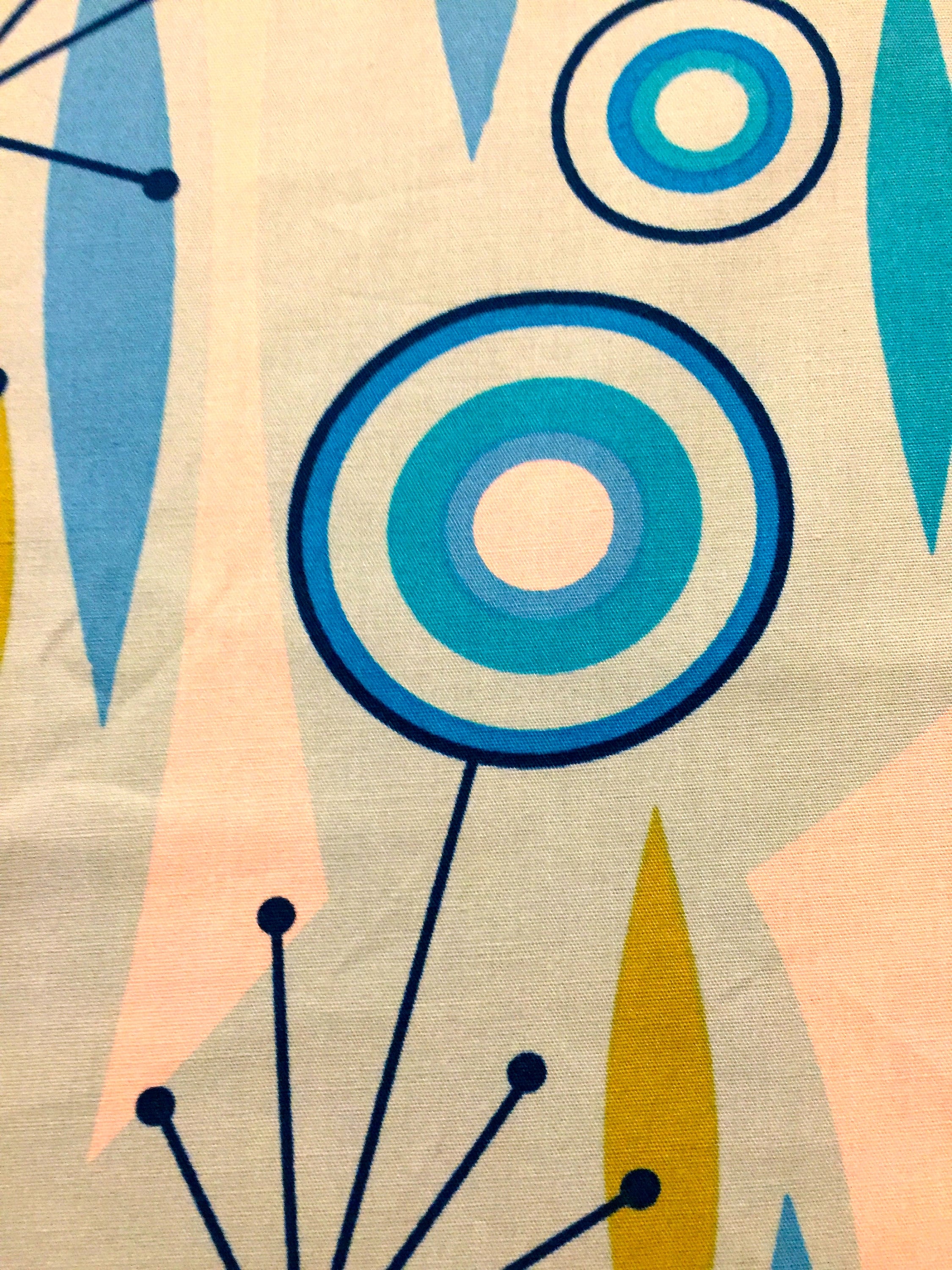 Fab 50s Atomic MCM Fabric/ George Jetson Chic Cotton Yardage for Home ...