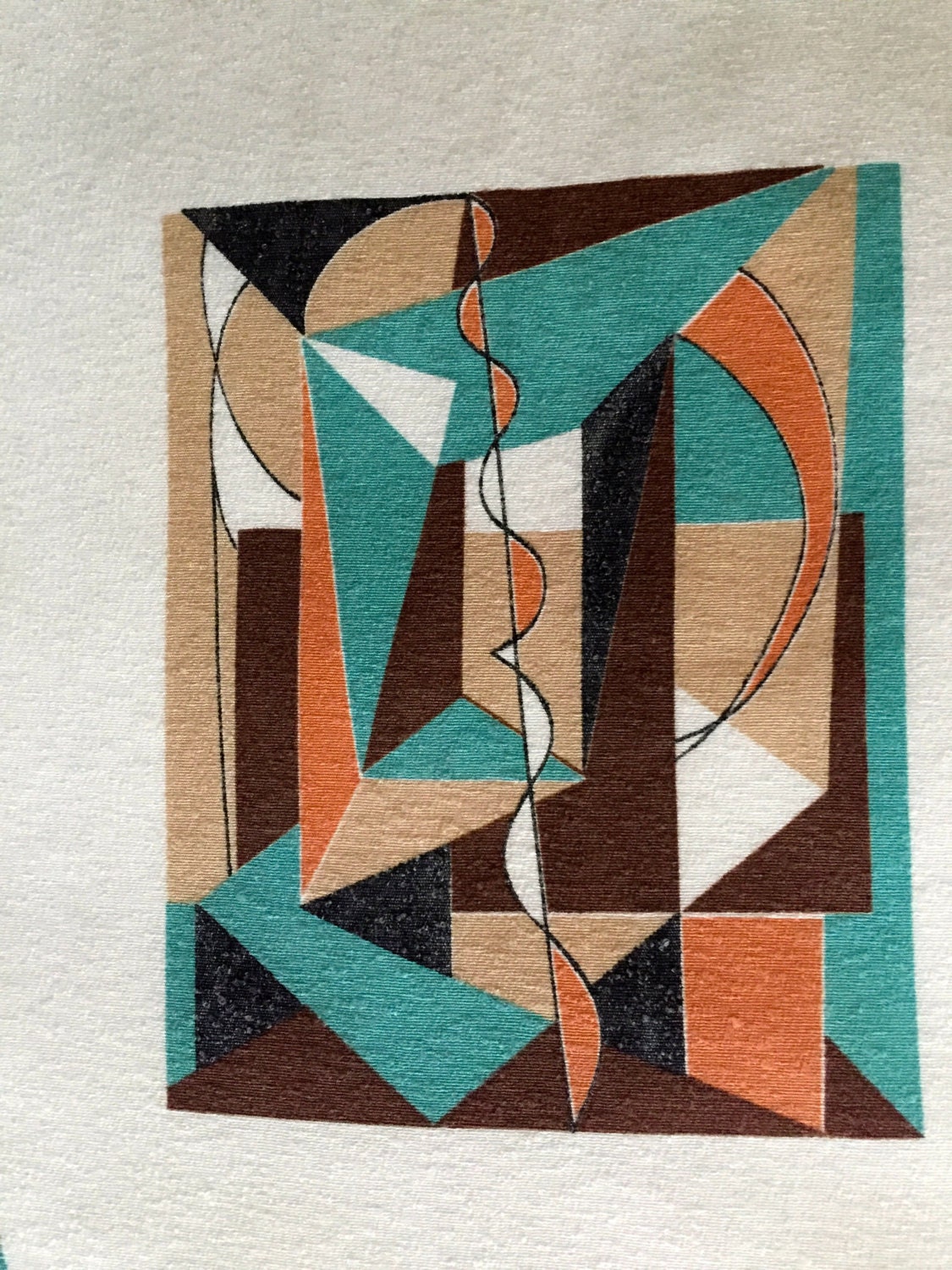 1950s Eames Era Tribal Design MCM Fabric/ George Jetson Meets Pablo ...