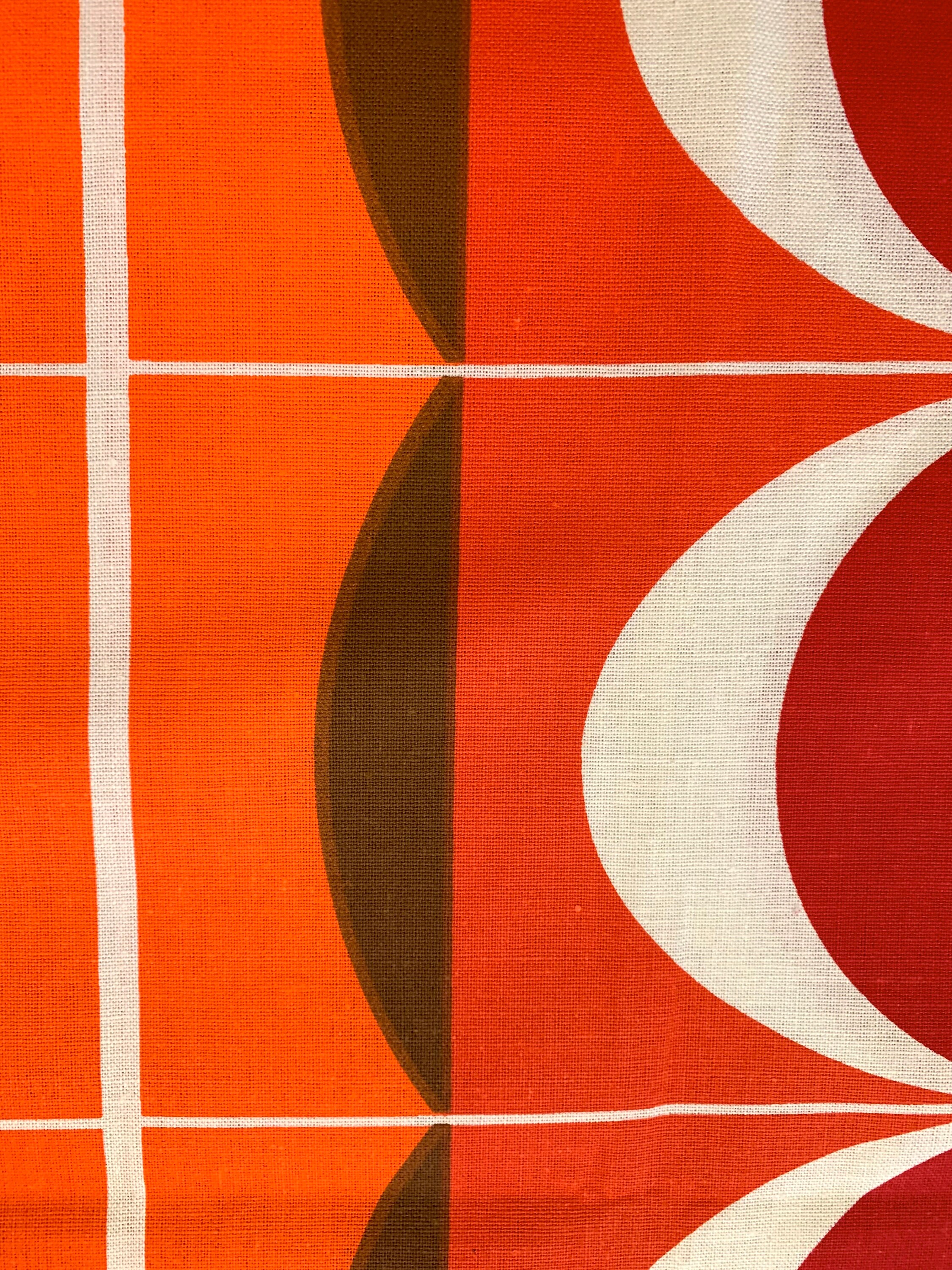 Wild Disco 70s Broadcloth Fabric with an Op Art Flair/ Scandinavian ...