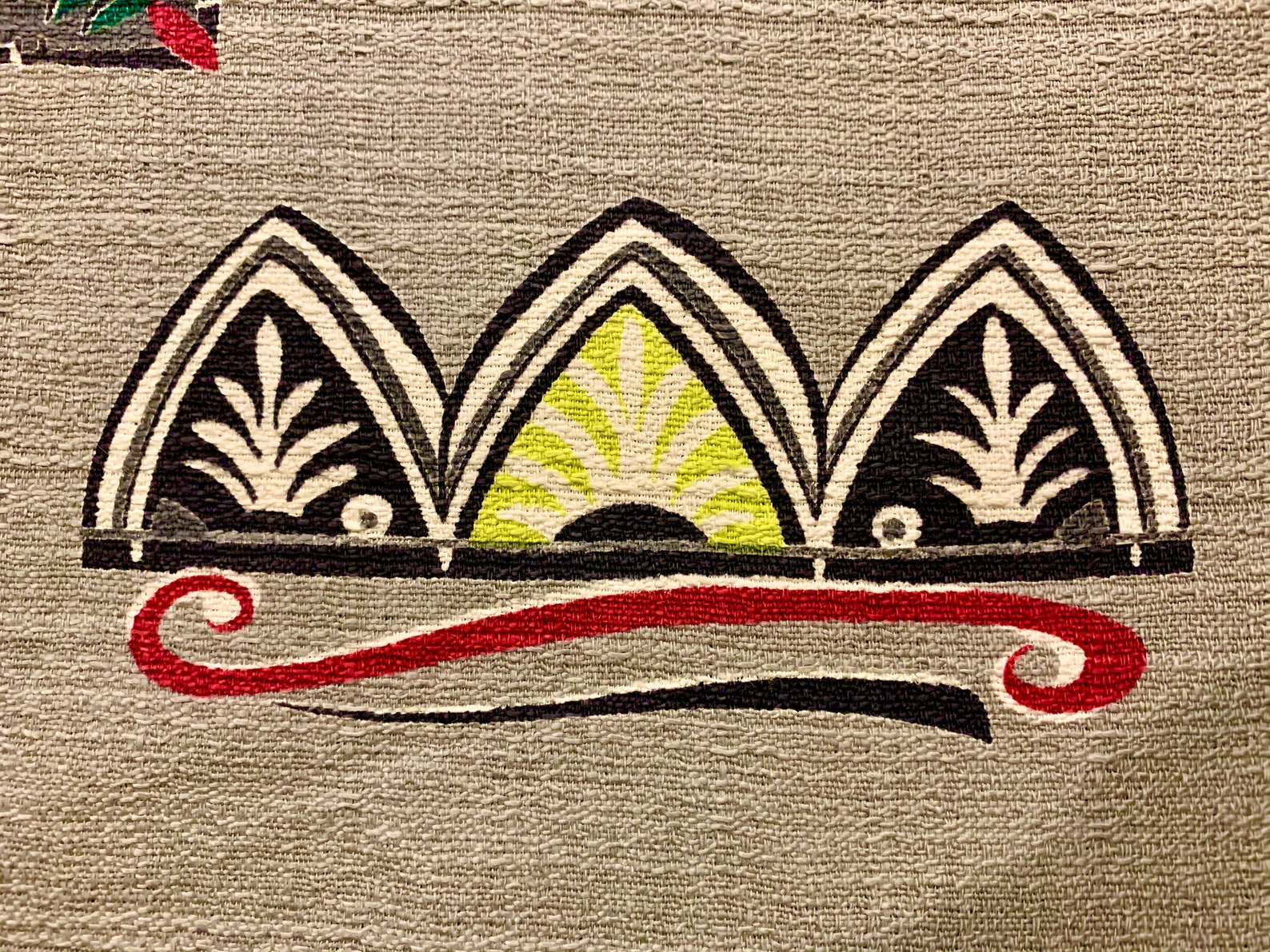50s Mid Century Mod Atomic Tiki Fabric/ Eames Era Abstract | Etsy