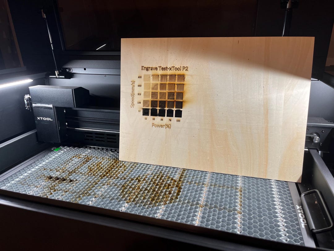 Xtool P2 Test Grid acrylic, Wood, Slate - Etsy