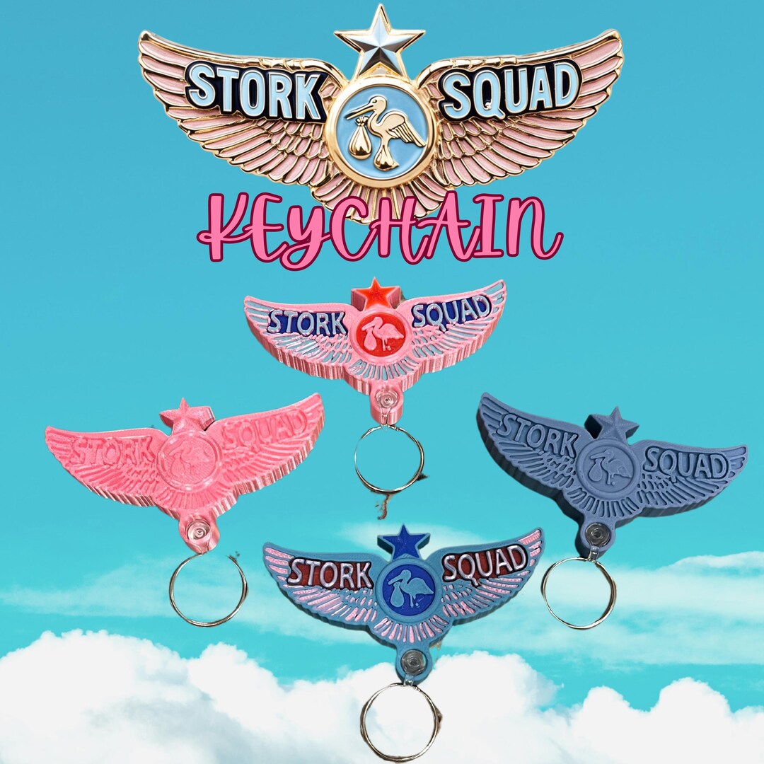 Stork Squad NICU Nurse Keychain Baby Nurse Gift Midwife Keychain Labor ...