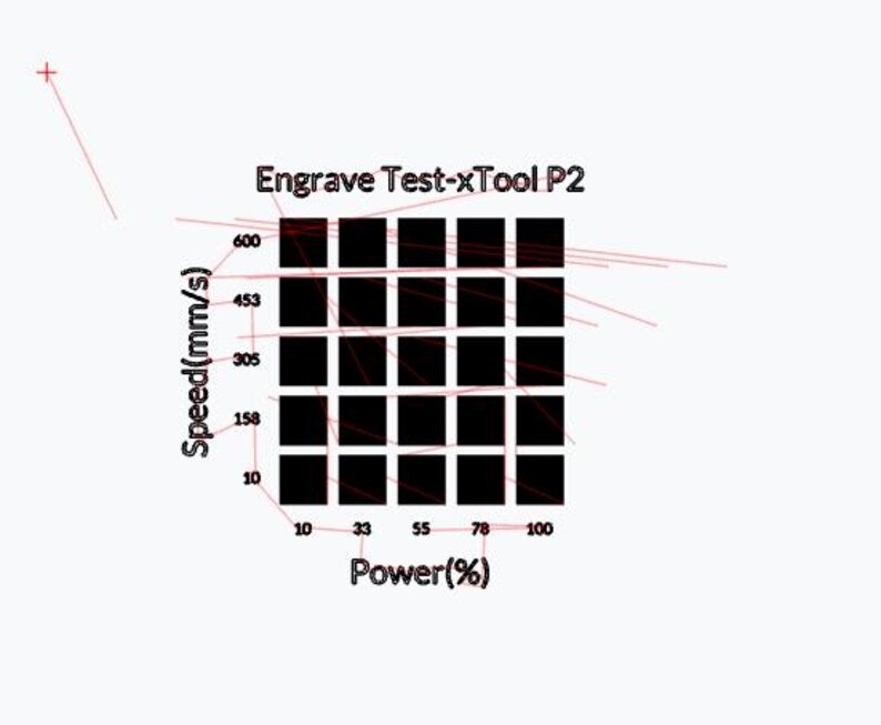 Xtool P2 Test Grid acrylic, Wood, Slate - Etsy
