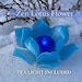 Blue Lotus Tealight Candle Holder: Boho Home Accent - Etsy