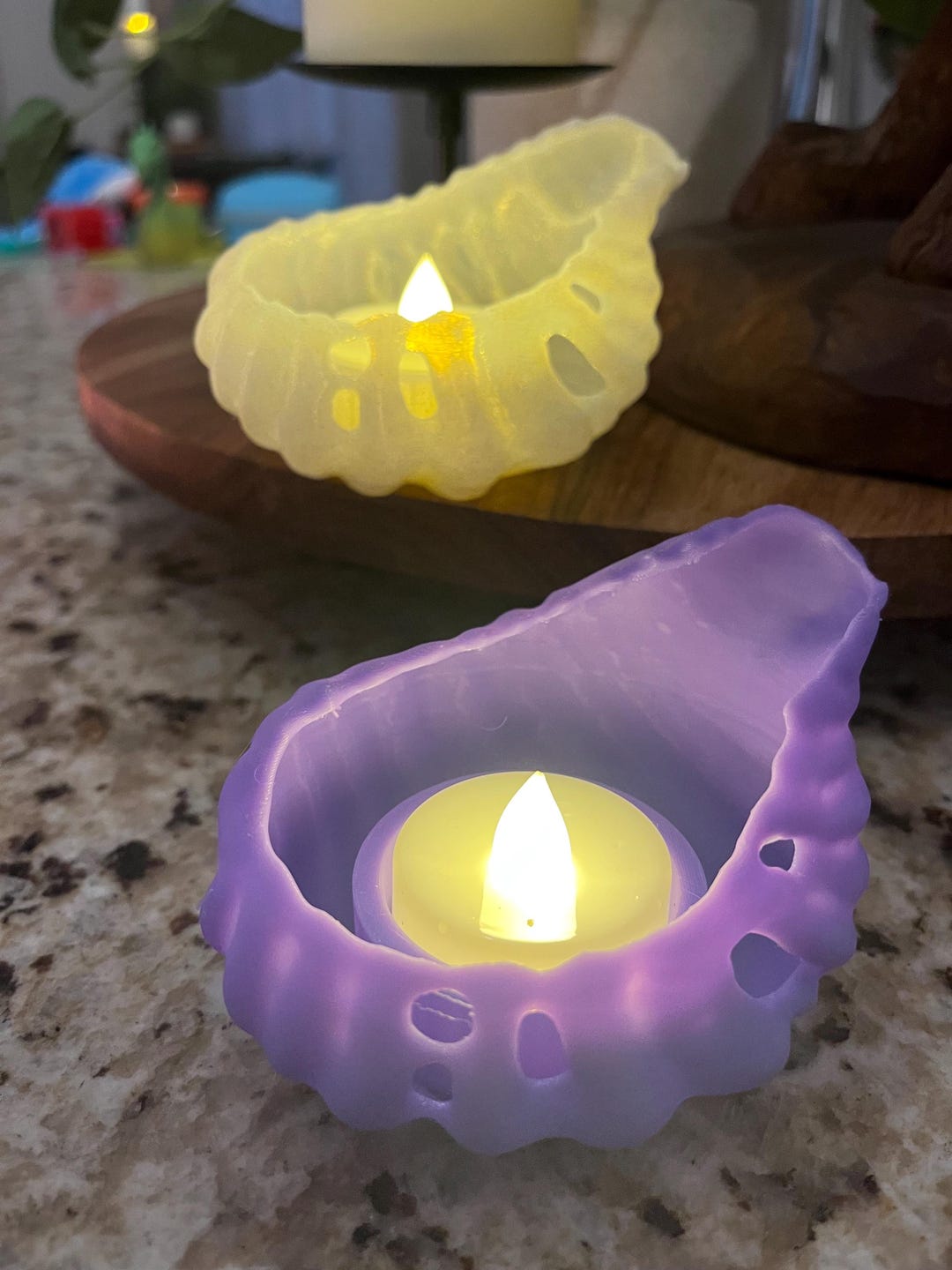 Seashell Tealight Holder: Coastal Beach House Nautical Decor - Etsy